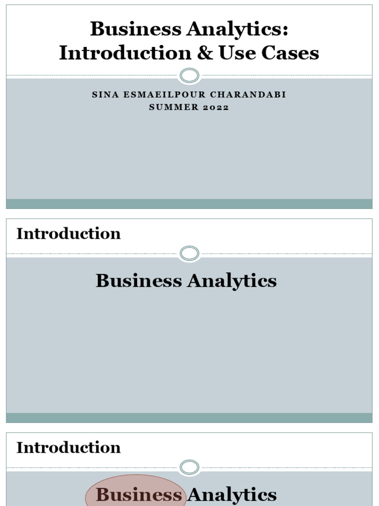 Business Analytics | PDF