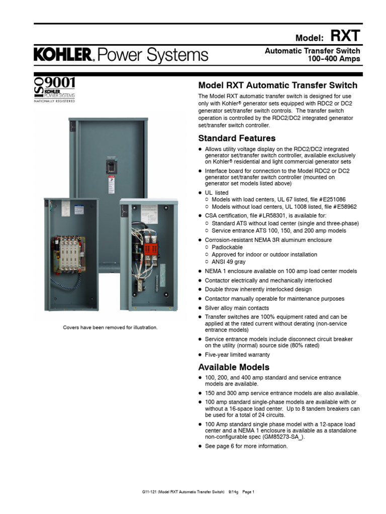 RXT JFNC 100 Spec Sheet | PDF