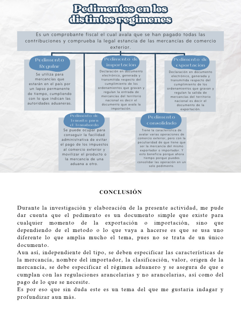 Pedimentos en Los Distintos Regimenes | PDF