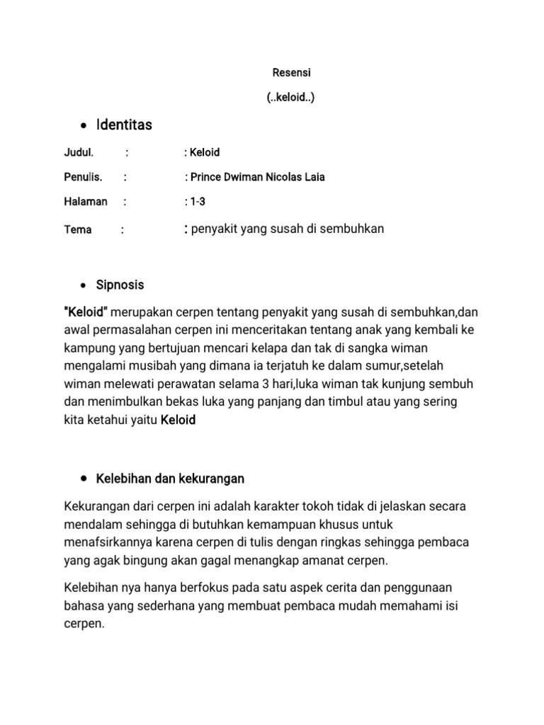 resensi cerpen | PDF