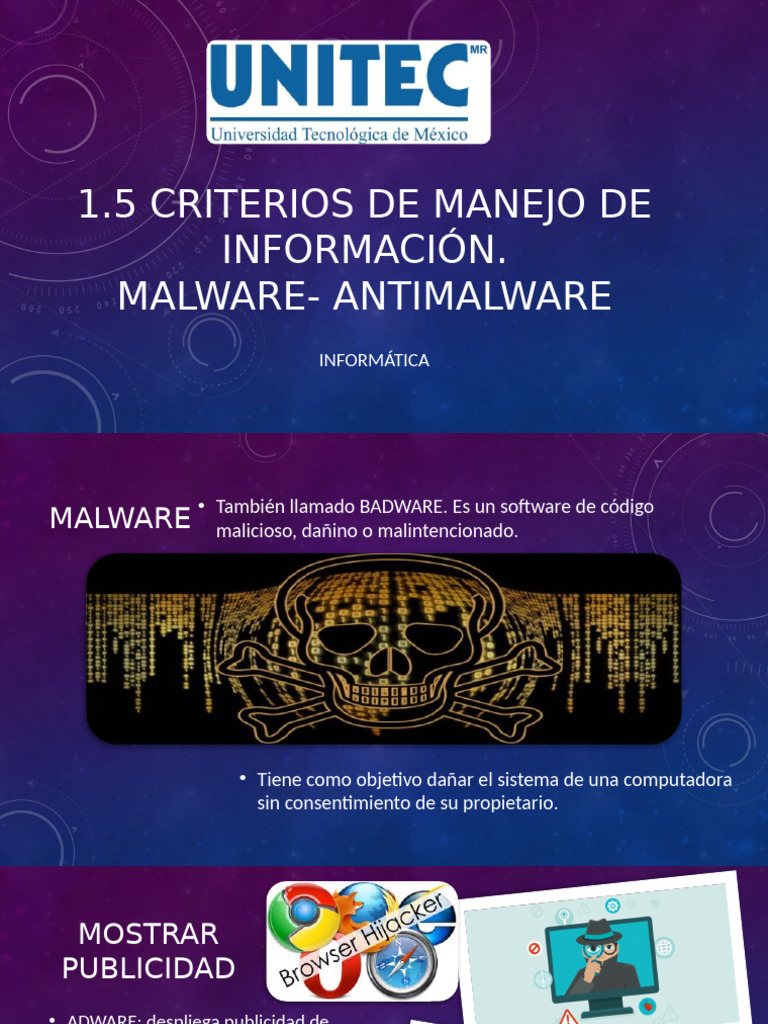 Secuencia 1.5 Malware y Antimalware | PDF
