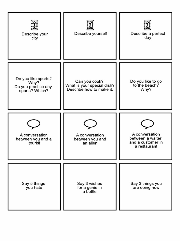 English Conversation Cards | PDF