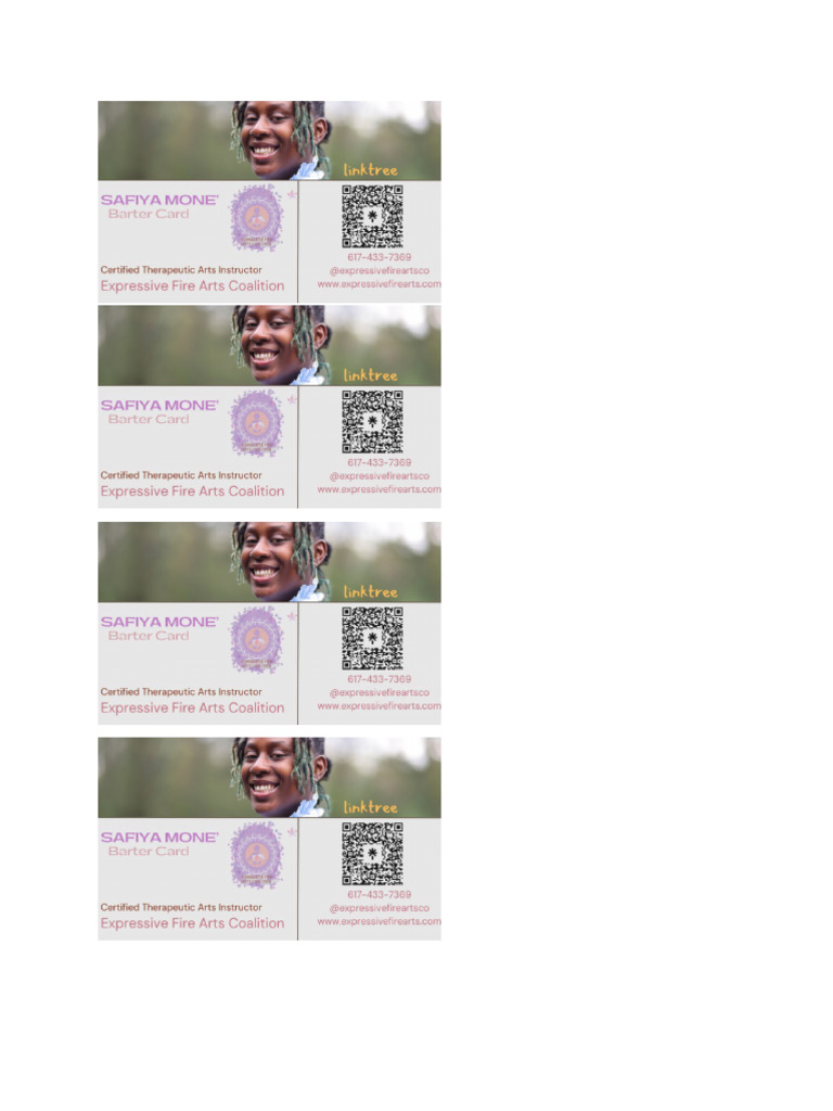 Bulk EFAC Barter Card With Pic (4 To Page) | PDF