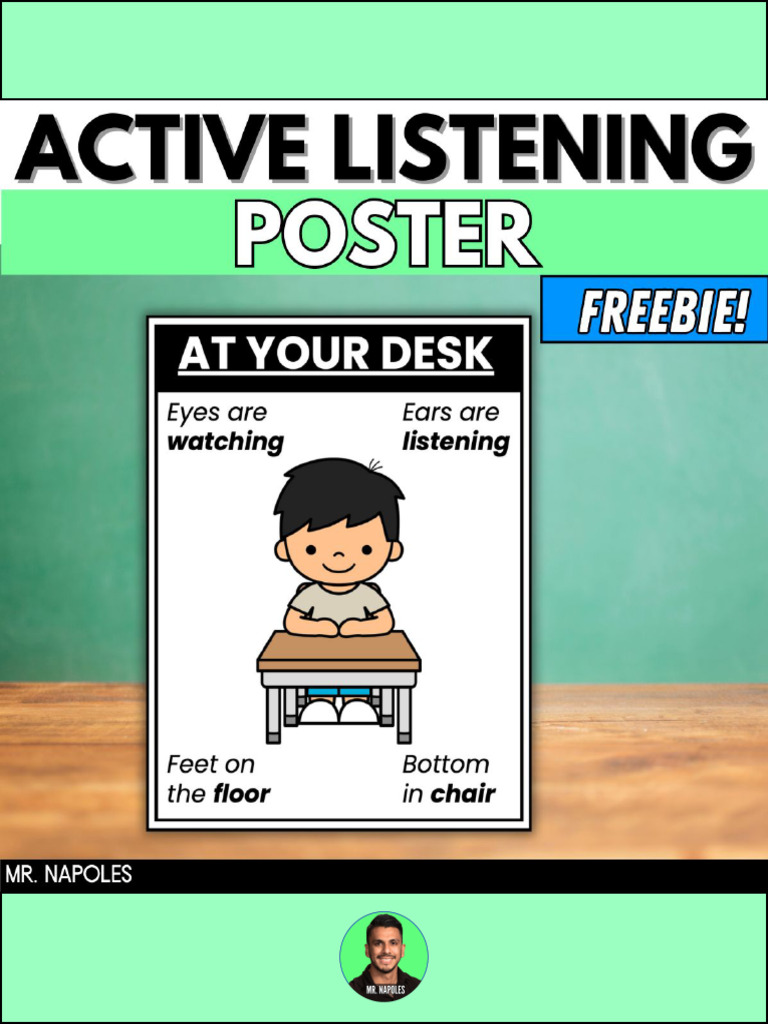 ActiveListeningPosterClassroomProceduresandExpectationsFREEBIE 1 | PDF
