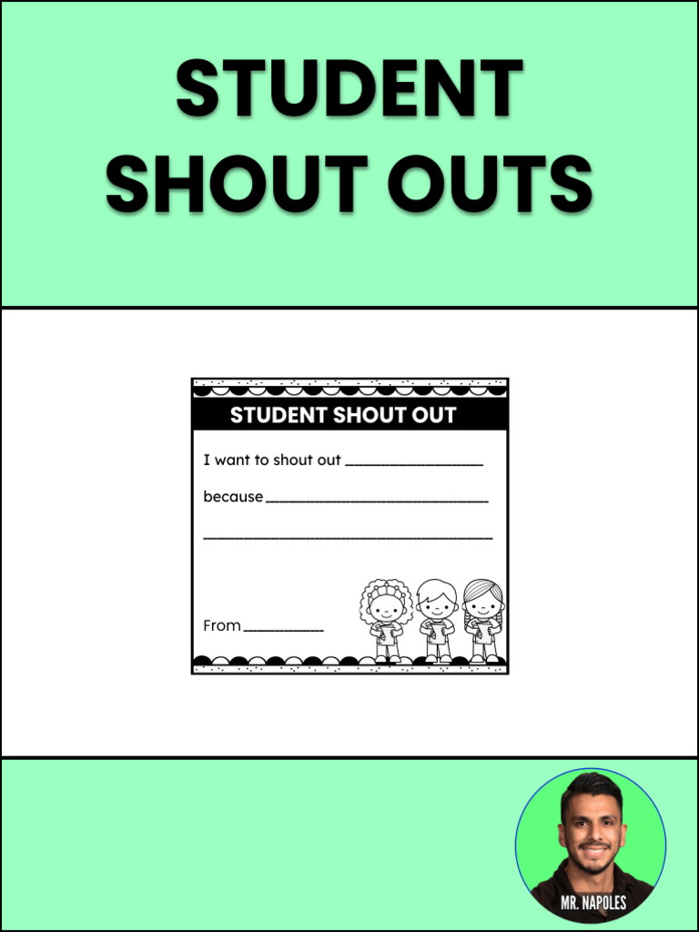 Student Shout Outs | PDF
