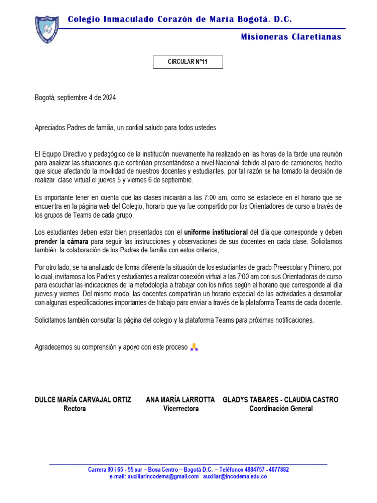 Circular No 11 Paro | PDF