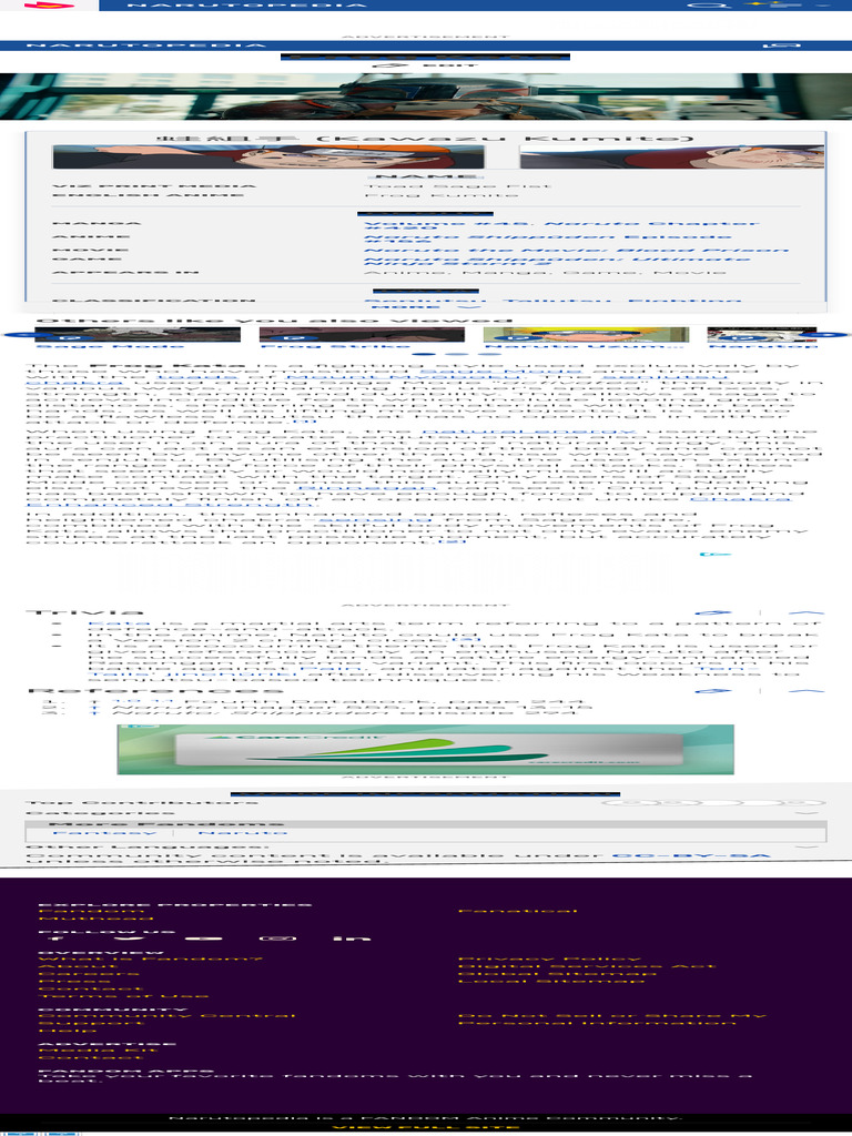 Frog Kata Narutopedia Fandom | PDF