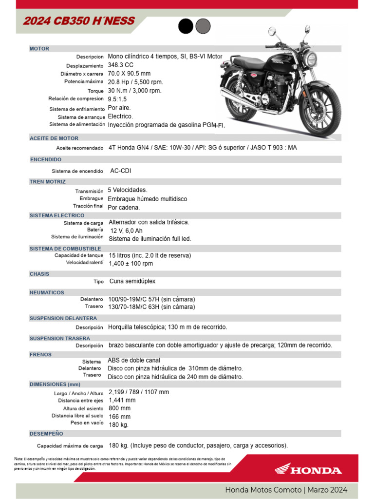 Comoto cb350 Hness | PDF