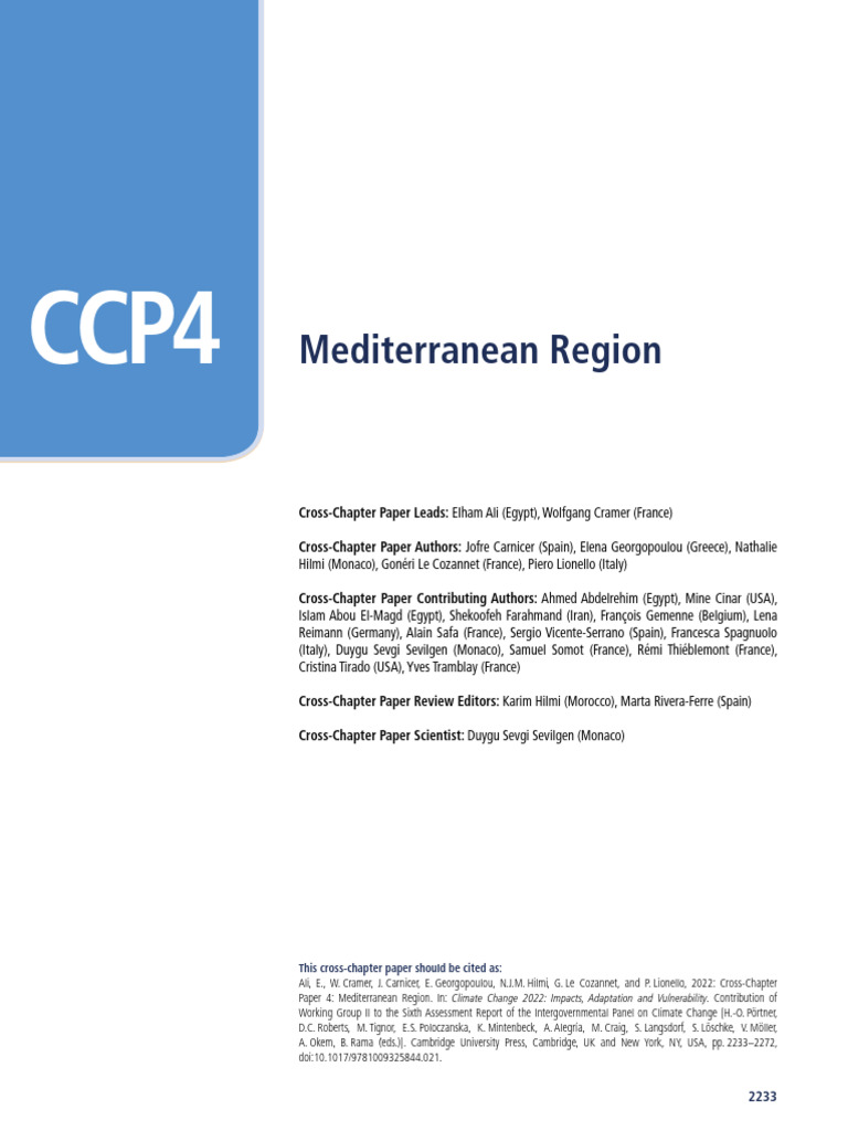 Ipcc Ar6 Wgii CCP4 | PDF