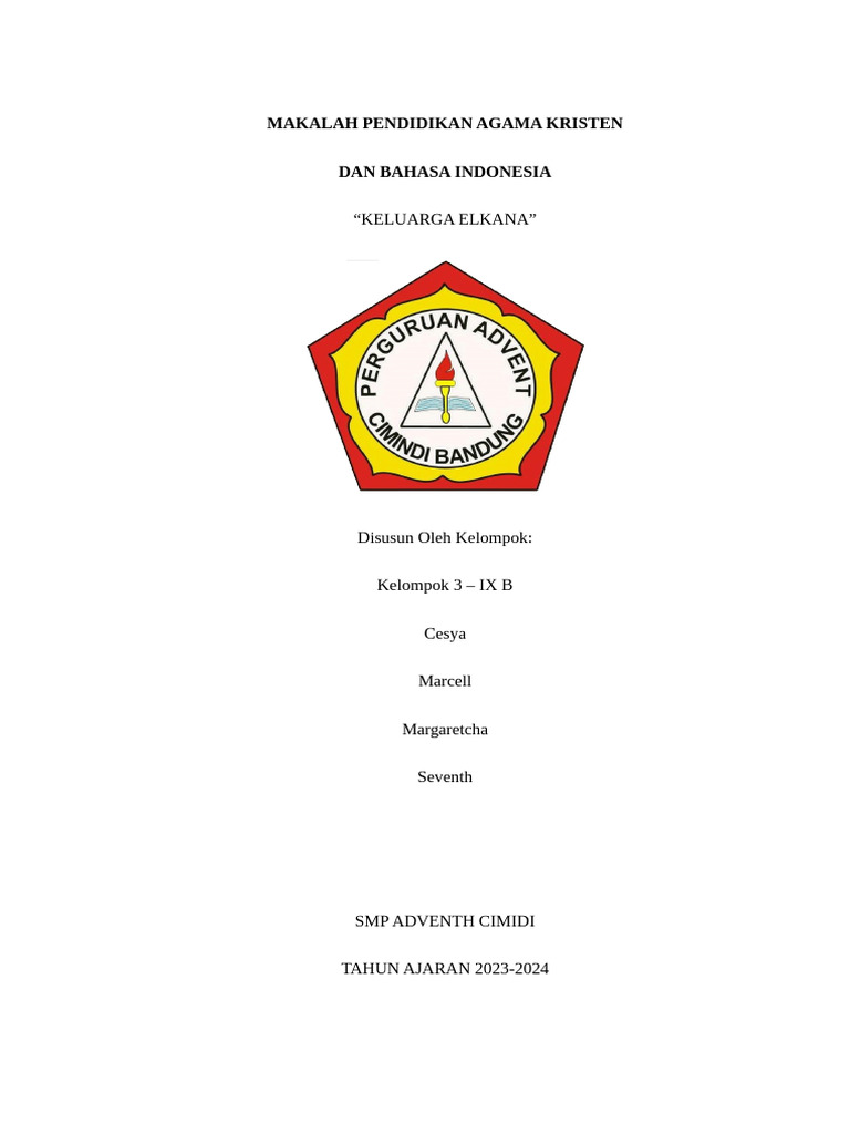 Makalah Pendidikan Agama Kristen | PDF