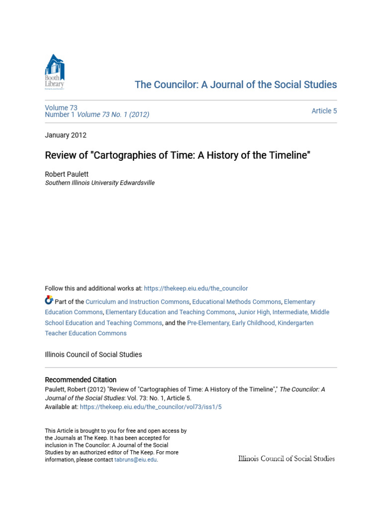 Review of Cartographies of Time_ A History of the Timeline | PDF