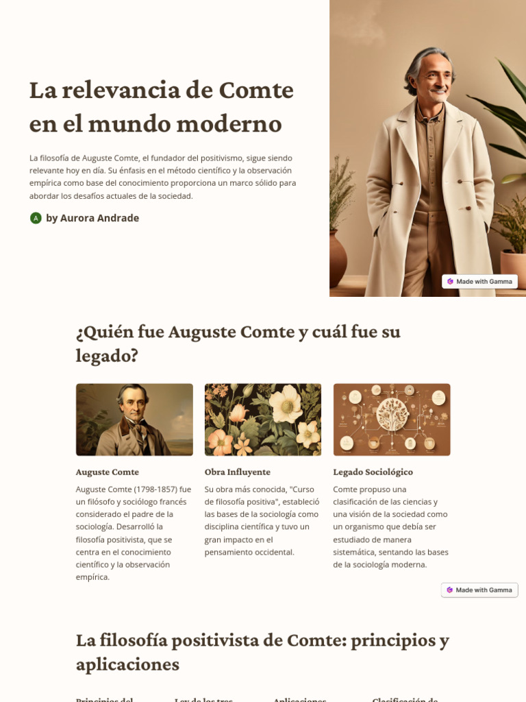 La Relevancia de Comte en El Mundo Moderno | PDF