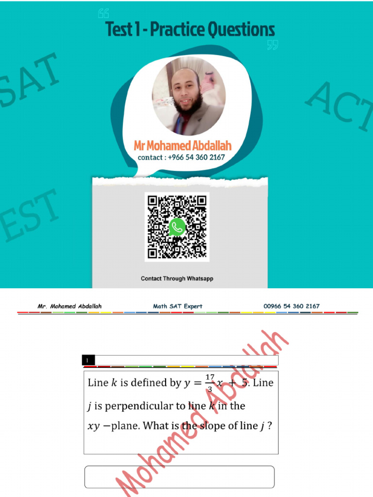 Practice Test 1 College Board | PDF