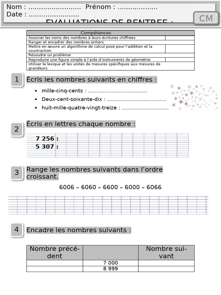 eval_diag_maths_CM1 | PDF