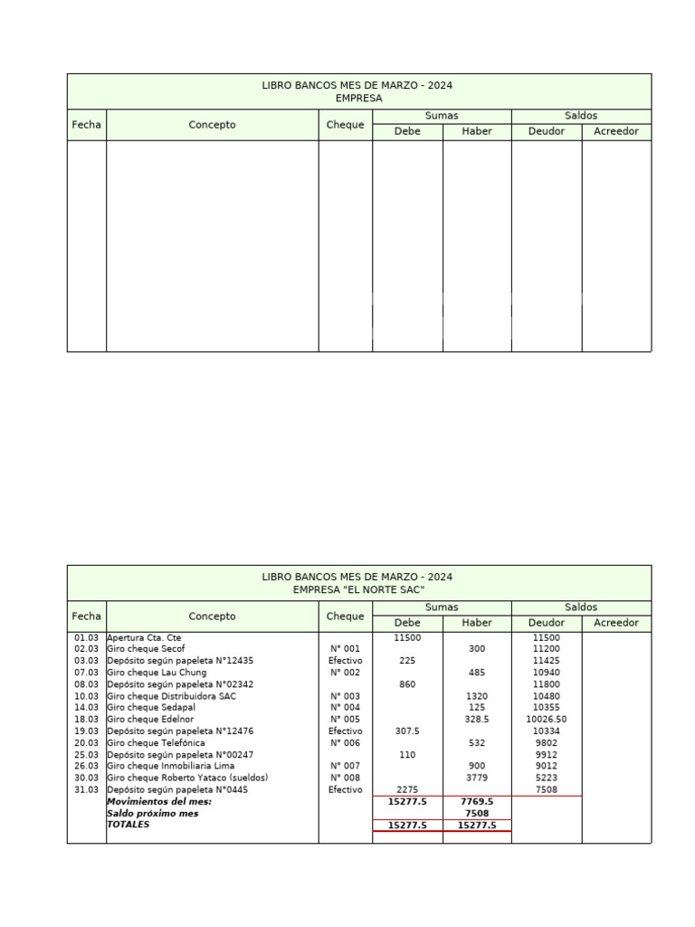 Libro Banco PDF | PDF