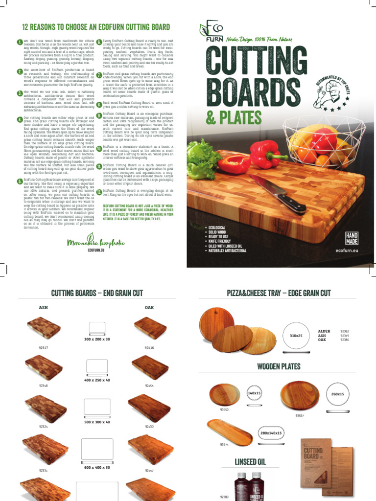 EcoFurn's Eco-Friendly Cutting Boards | PDF | Wood