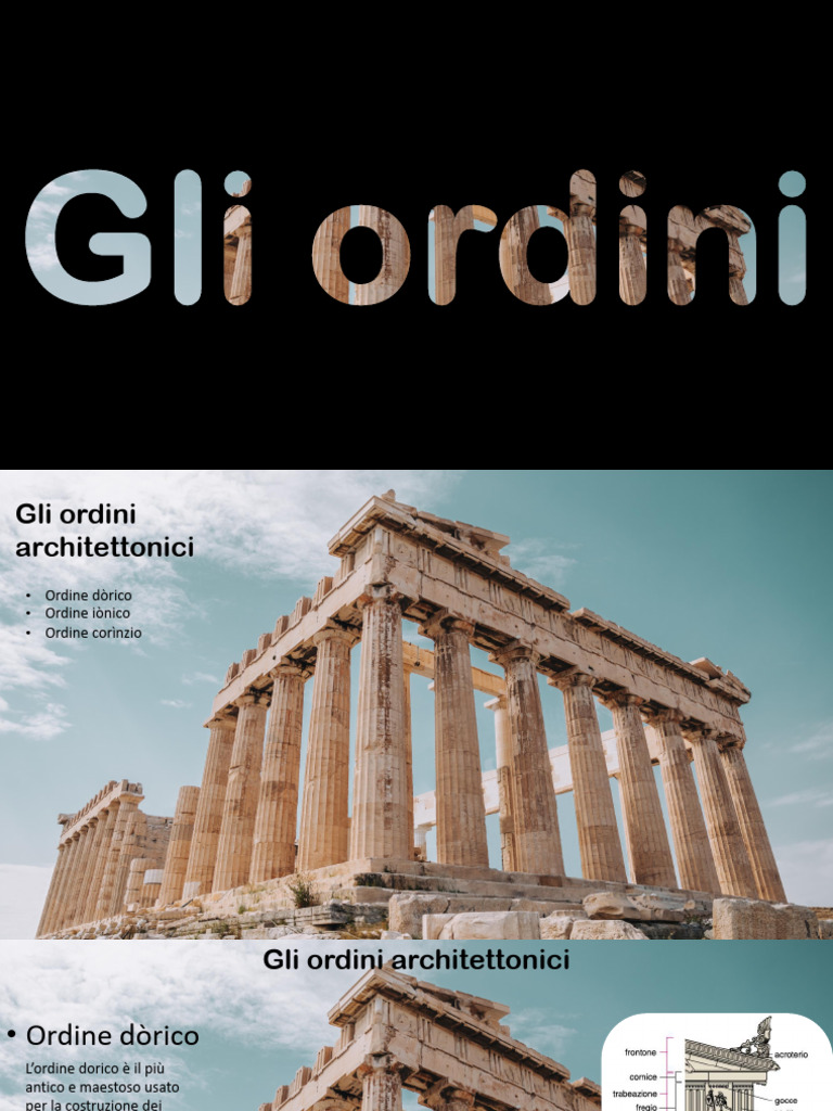 Gli Ordini Architettonici | PDF
