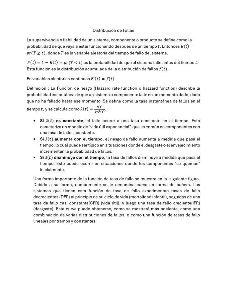 Distribucion de Fallas | PDF