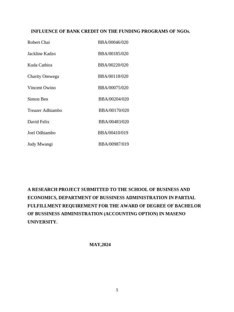 Background Document | PDF