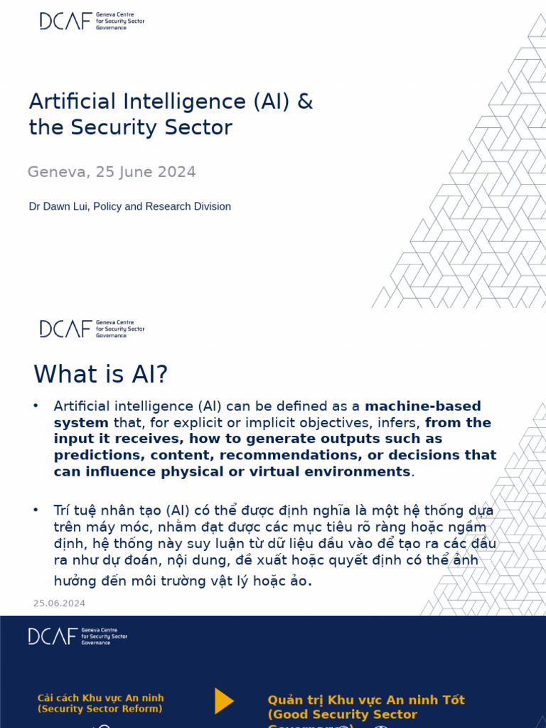 2.2. 2024.06.25 DCAF AI Presentation DAV - Done | PDF