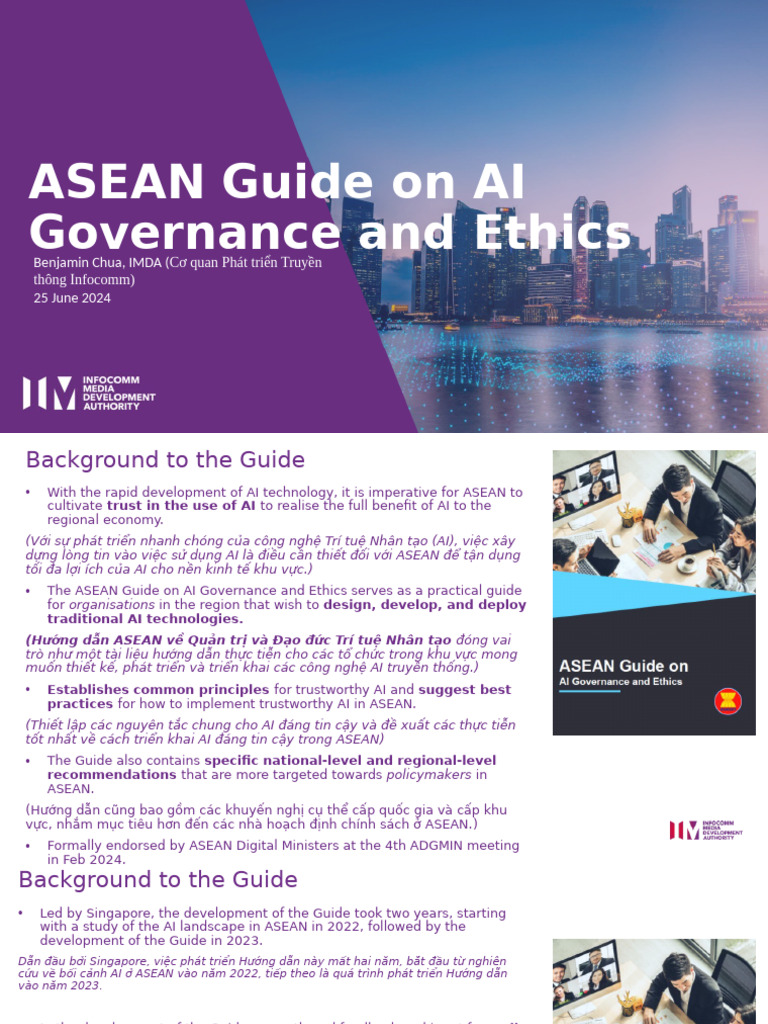 Presentation Slides On ASEAN AI Guide - Done | PDF
