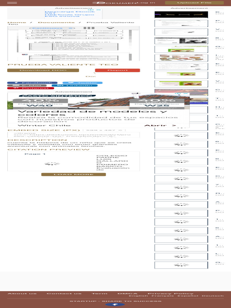 (Doc) Prueba Valiente Teo - Dokumen - Tips 2 | PDF