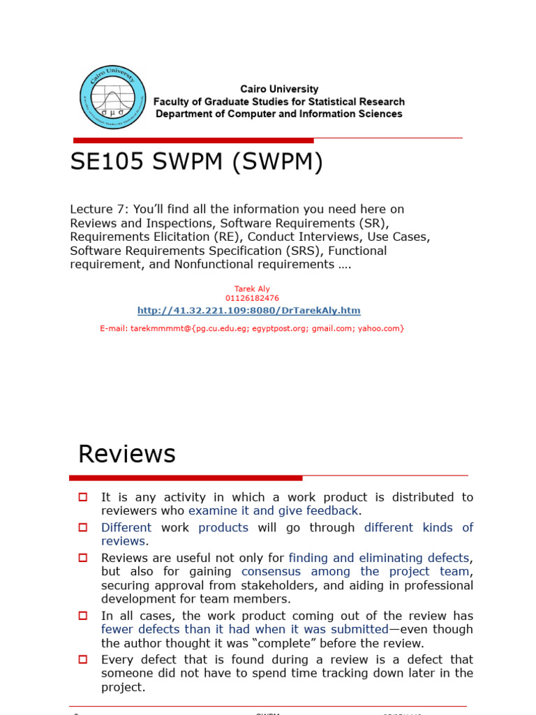 SWPM 7 | PDF