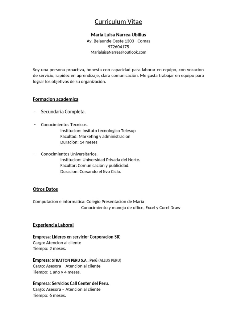 CurriculumVitae-MariaNarrea | PDF