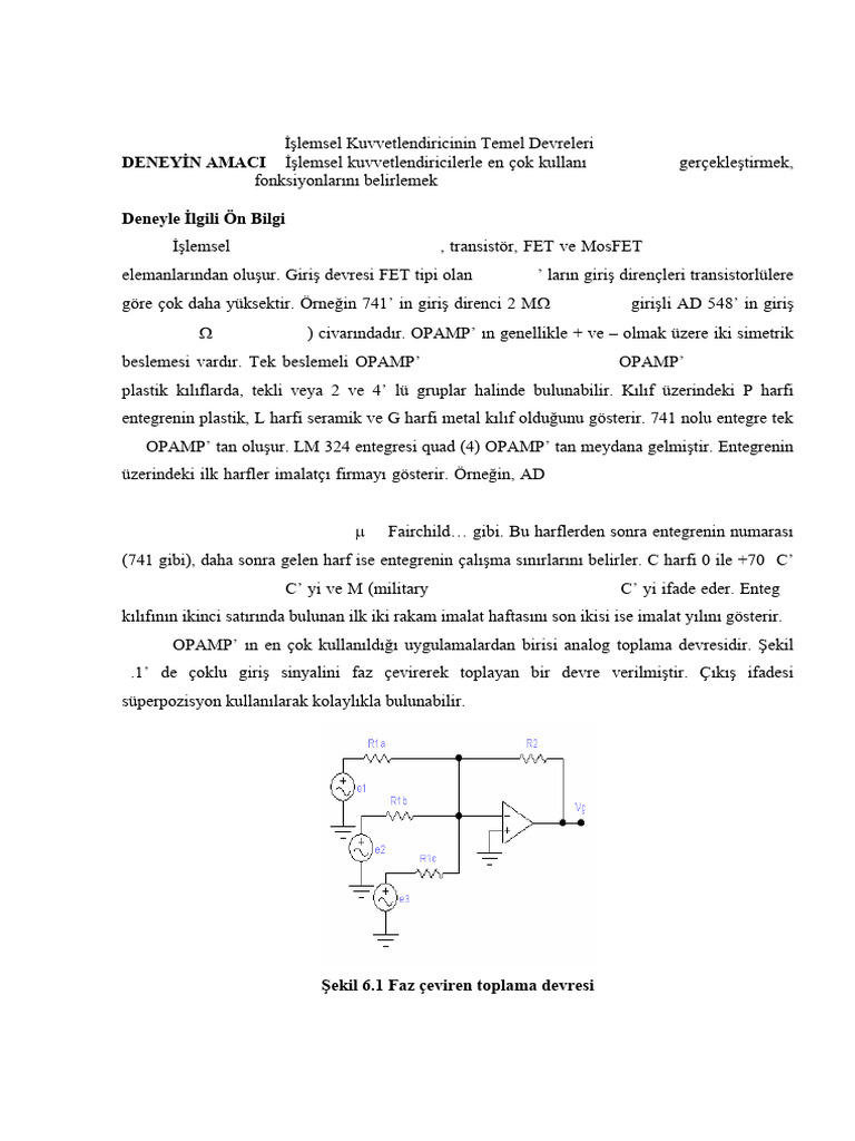 DENEY NO6 Elektronik | PDF