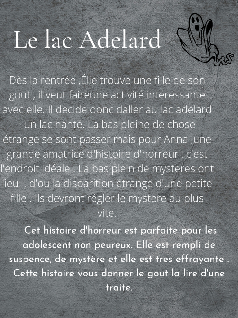 Le Lac Adelard | PDF