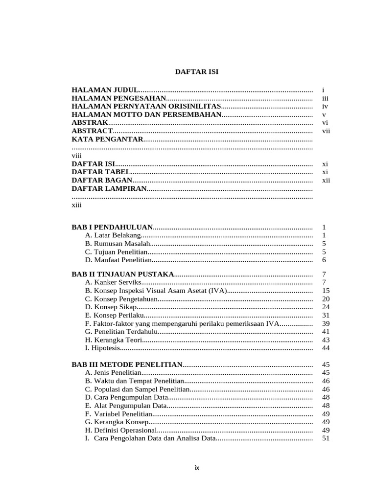 Daftar Isi | PDF