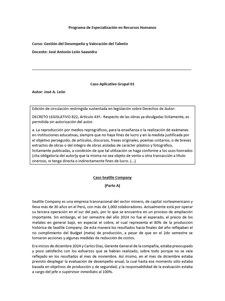Caso Práctico 01 | PDF