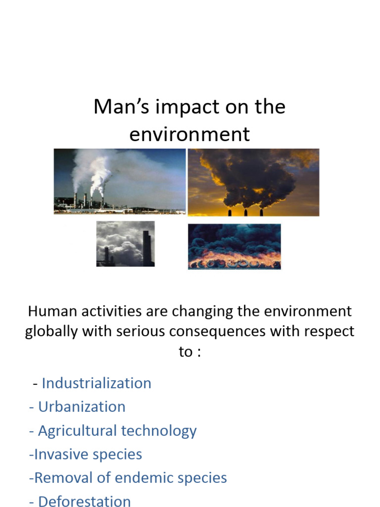 Mans Impact On The Environemtn | PDF