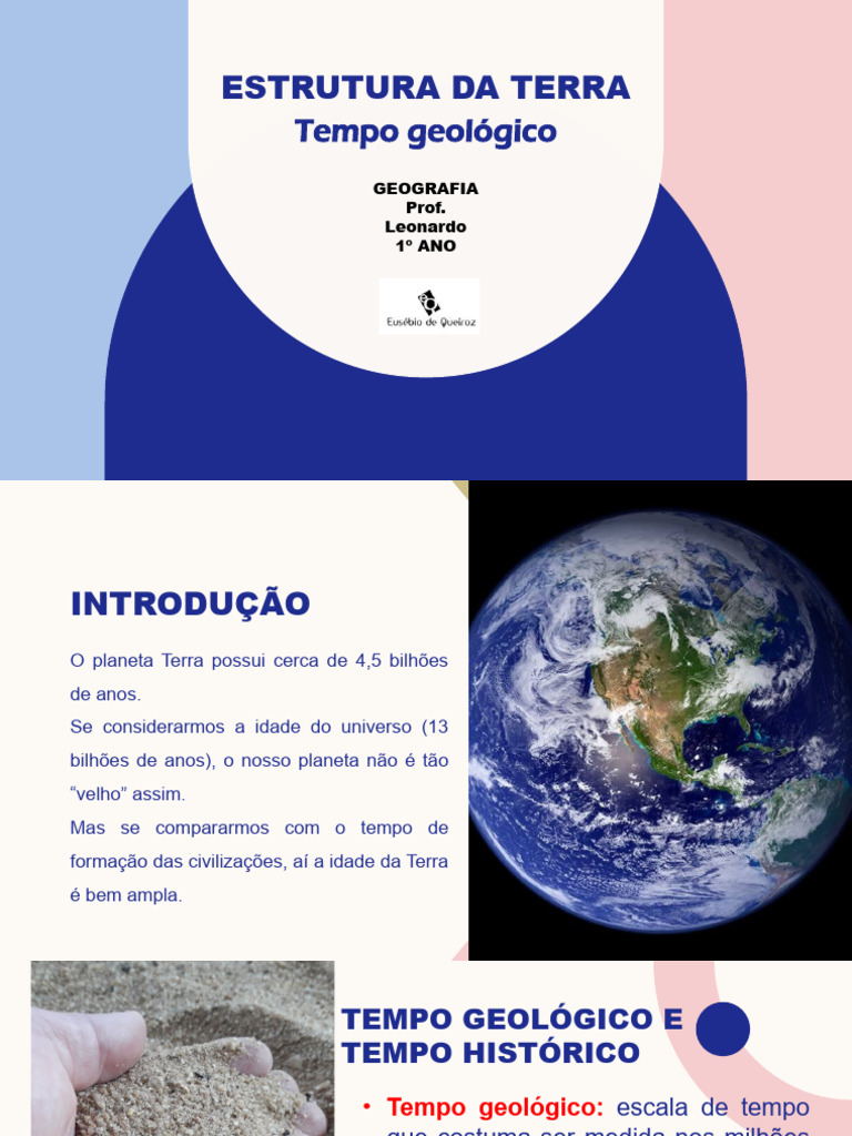 Tempo Geológico e Estrutura da Terra | PDF