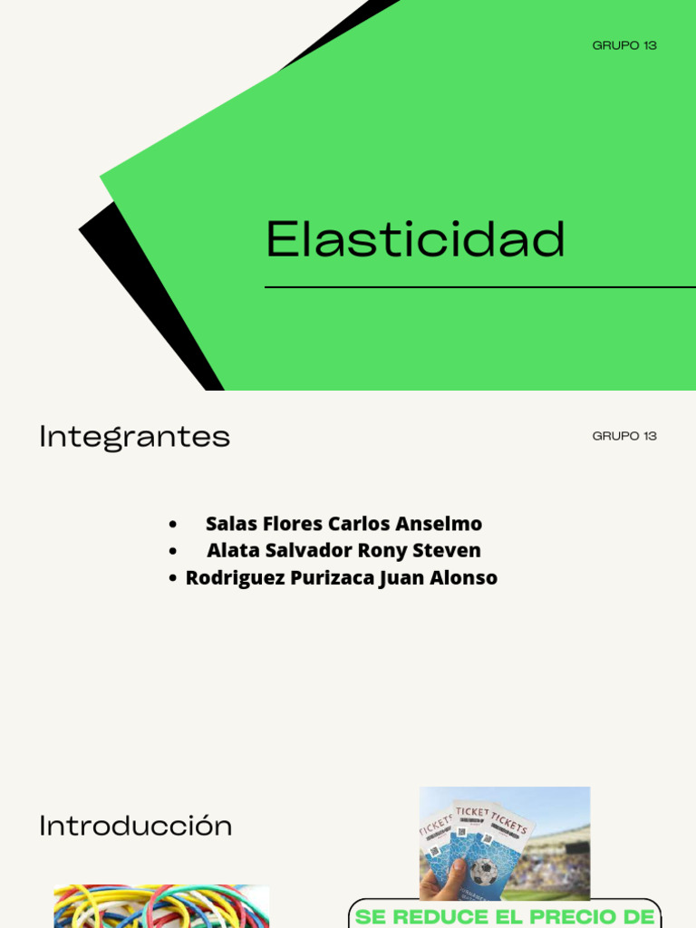 tipos de elasticidad | PDF