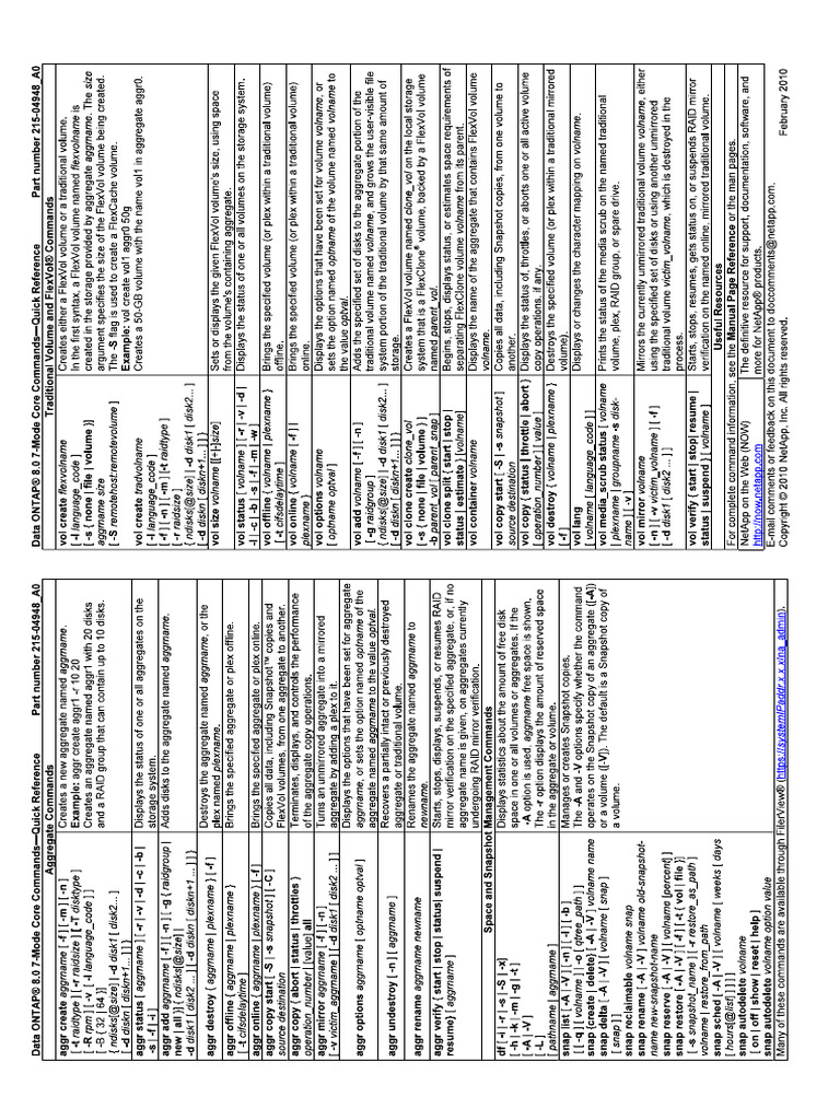 CORE Commands | PDF