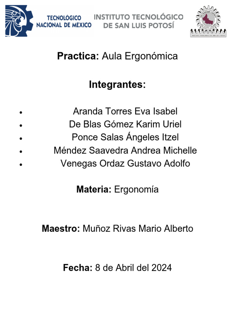 Practica_Aula Ergonomica | PDF