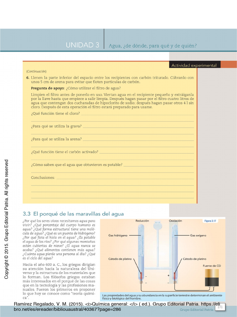 Bibliografia complementaria Unidad 2- El agua | PDF