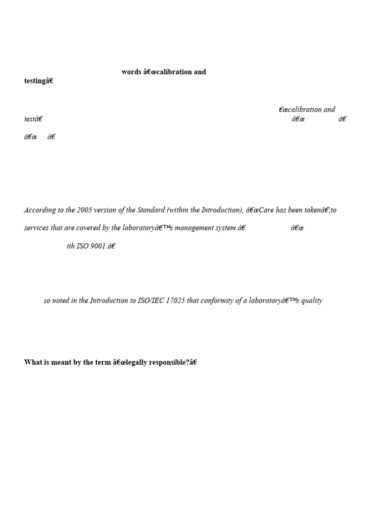 A2LA Explanations For The ISO 17025 2005 | PDF | Metrology | Business