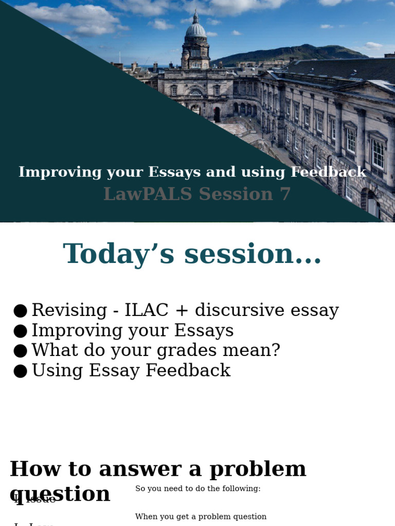 Essay Guides for Law | PDF