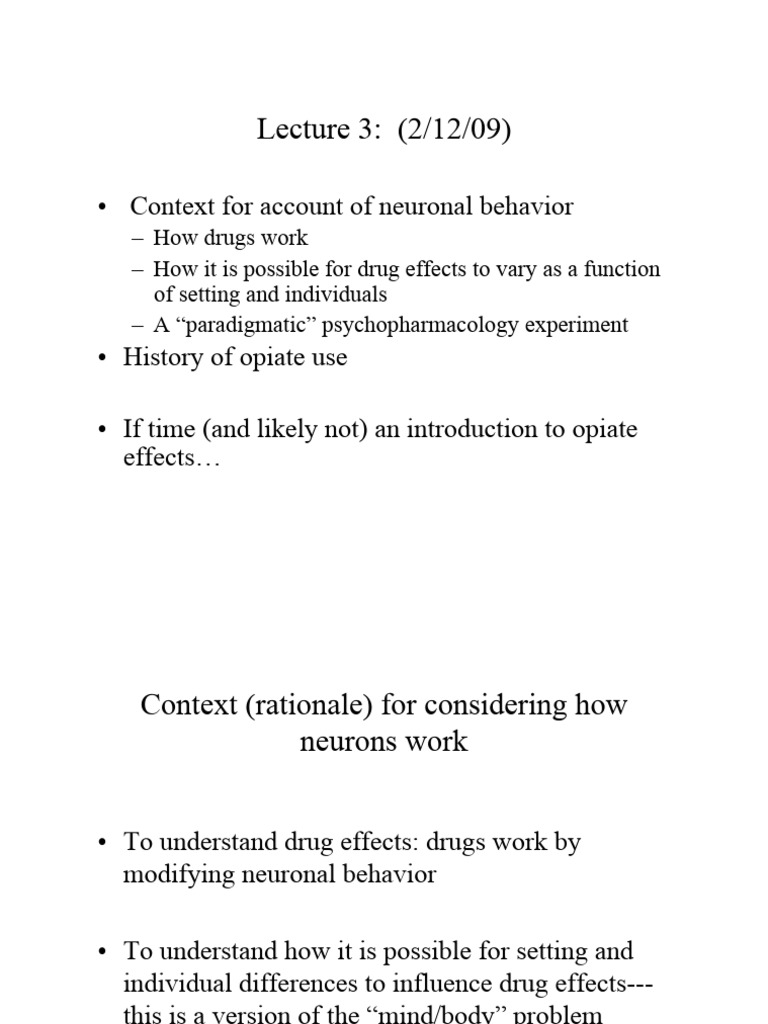 Psychology of Addiction Lecture 3 | PDF