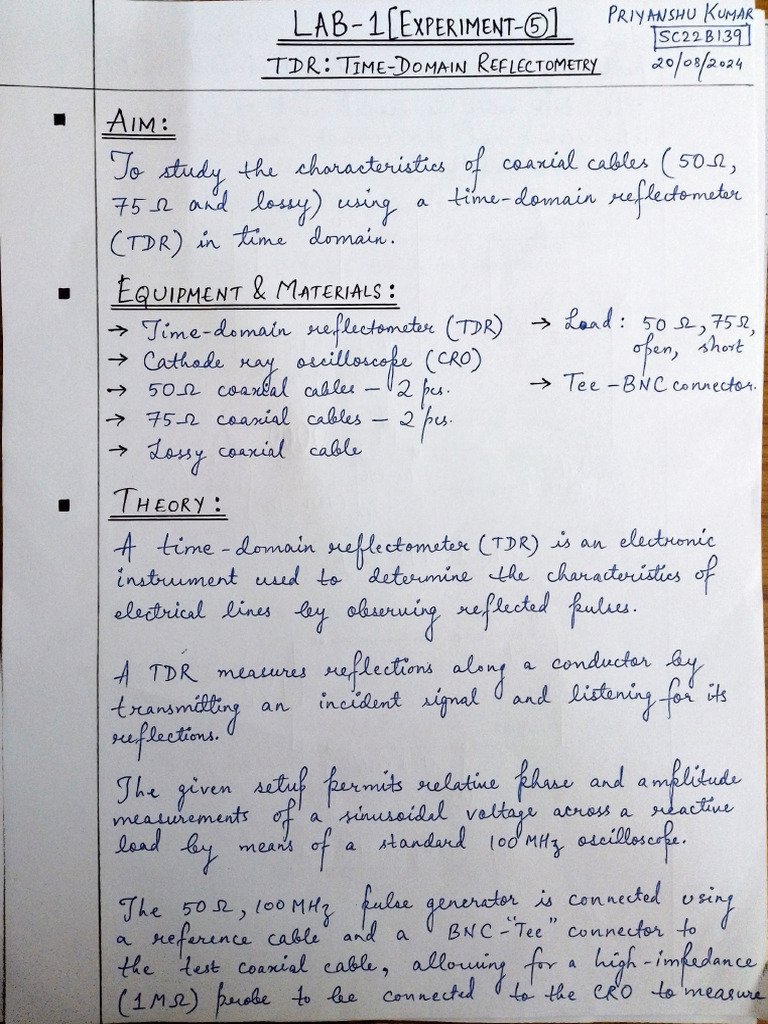 RF Lab 1 | PDF