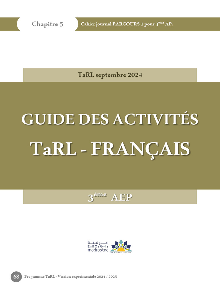 FR 3 Parcours 1 Guide Des Activités FR 3 Aep | PDF