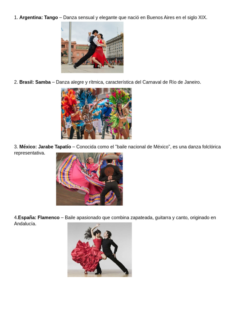 Clases de Danza Tarea | PDF