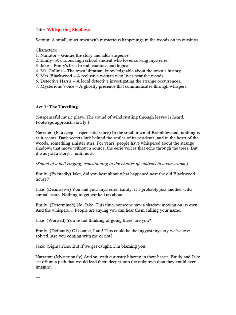 Whispering Shadows | PDF | Art | Young Adult