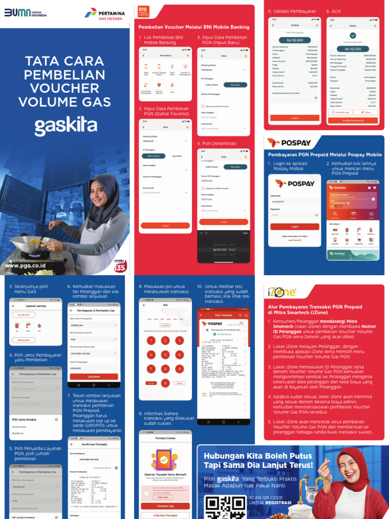 Cara Pembelian Voucher Voume Gas | PDF