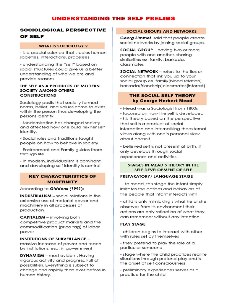 Sociological Perspectives on Self Identity | PDF | Sociology | Social Group