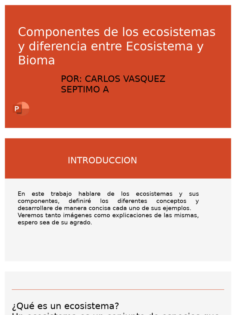 Componentes y Tipos de Ecosistemas | PDF | Ecosistema | Ecología