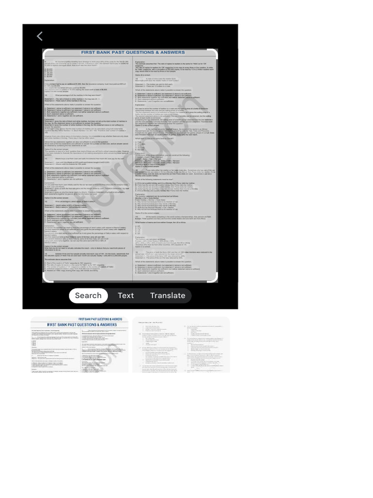 first bank aptitude FBN Ghana aptitude test samples - Google Search | PDF