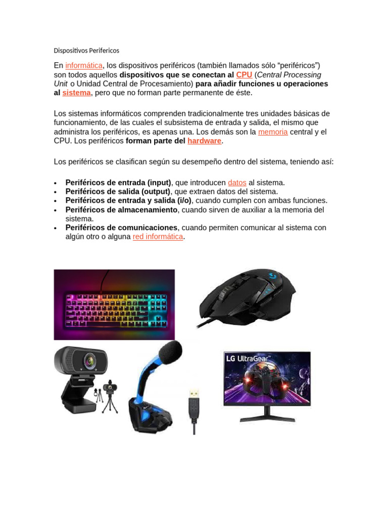 Dispositivos Perifericos | PDF